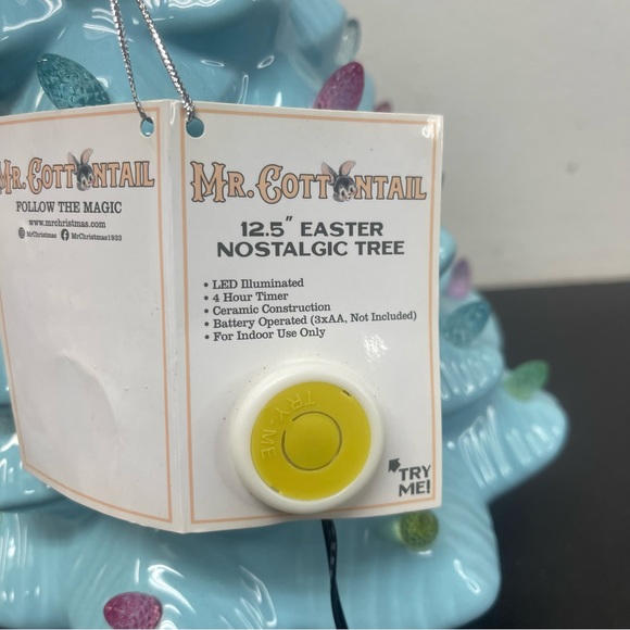 Holiday | Mr Cottontail Light Up Easter Ceramic Trees | Poshmark